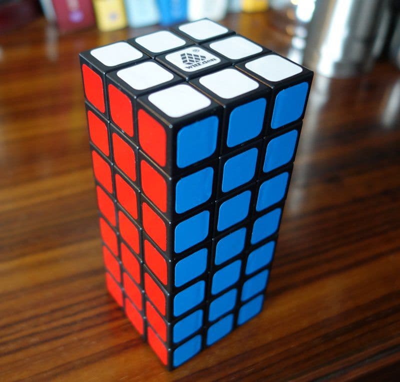 WitEden 3x3x7 Cuboid Cube - Black | CubeNation