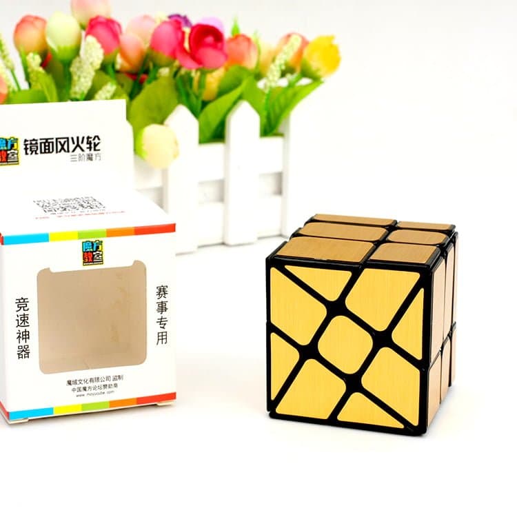 MoFangJiaoShi 3x3 WindMirror - black golden | CubeNation