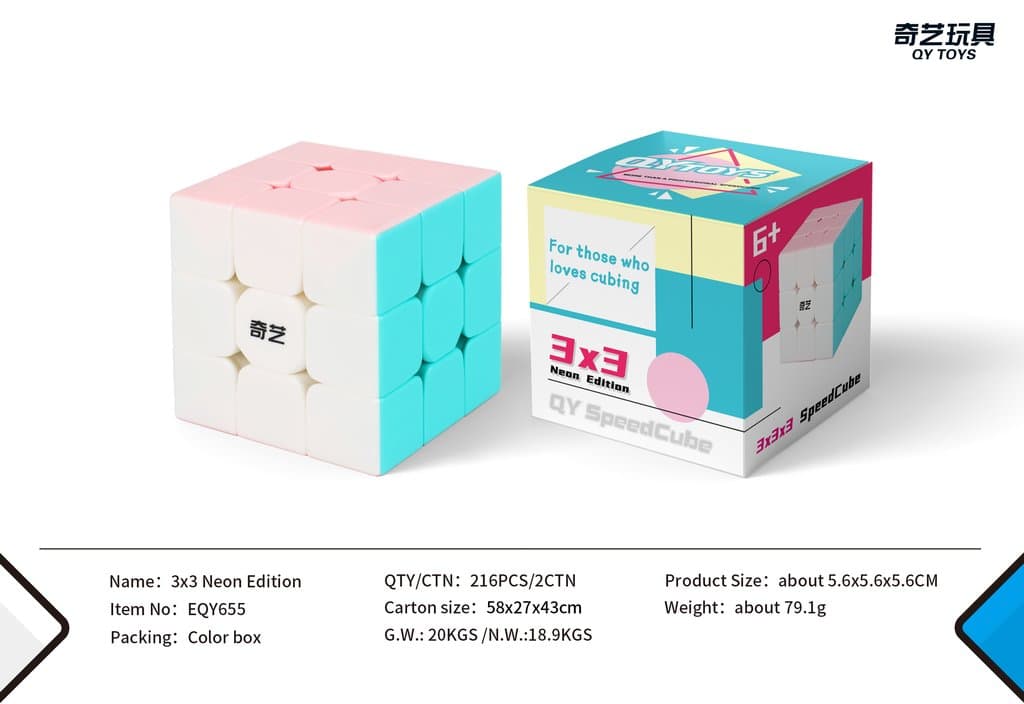 QiYi Warrior S 3x3 (Neon) | CubeNation